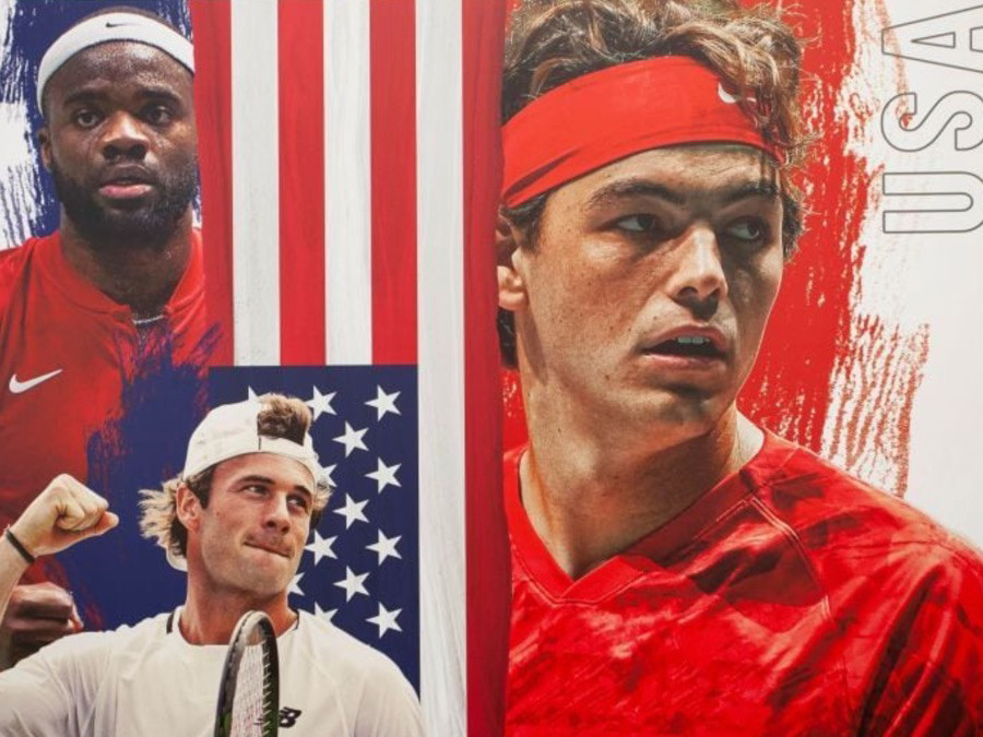 Innovative temporary structures installed for the Davis Cup tennis in ...